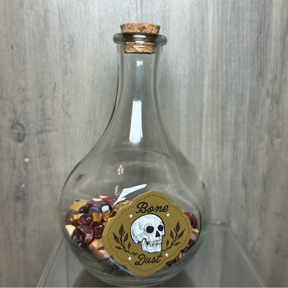 Accents | Bone Dust Potion Bottle With Mookaite Jasper Crystal Stone ...